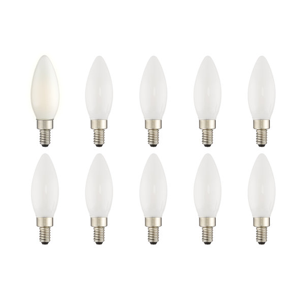 Symple Stuff Mcswain 25 Watt Equivalent B10 E12/Candelabra Dimmable 3000K LED Bulb - Wayfair Canada